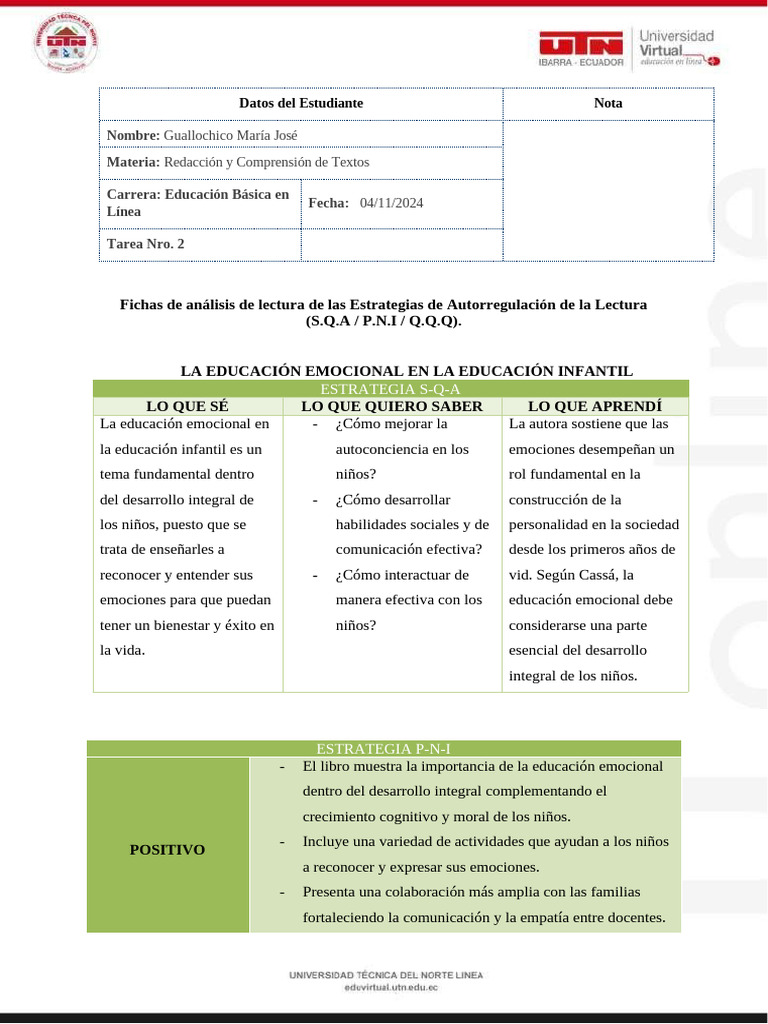 MGuallochico PP TN1 | PDF | Las emociones | Enseñando