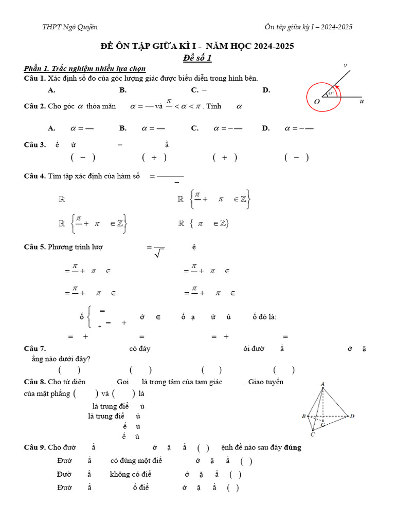 11 - GK1 - Đề ôn - 24-25 - Tổng | PDF