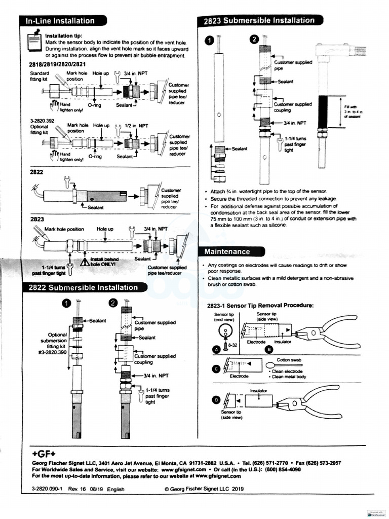 Signet Conductivity Sensor | PDF