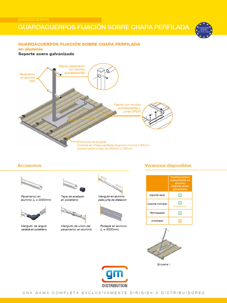 GC Fijacion Sobre Chapa Perfilada | PDF | Materiales de construcción ...