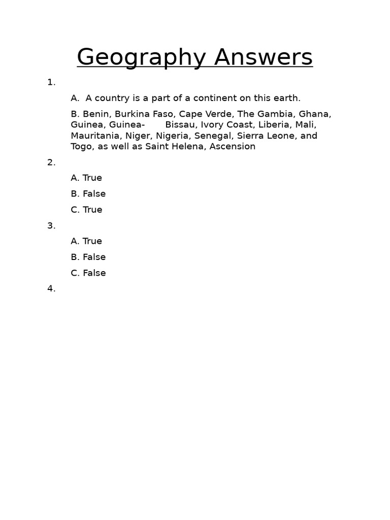 Geography Answers Kerboodl 07 06 24 | PDF