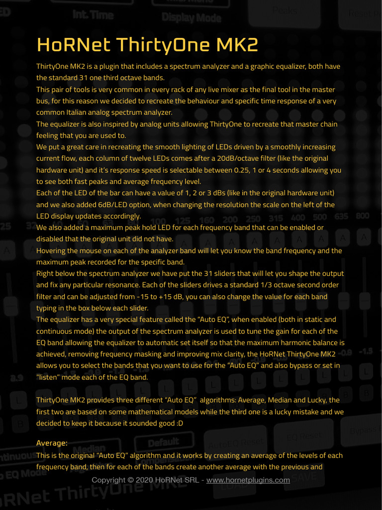 User Manual | PDF | Equalization (Audio) | Electrical Engineering