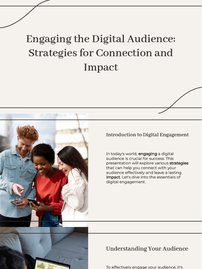 Slidesgo Engaging The Digital Audience Strategies For Connection and Impact 2024100702183774VQ | PDF