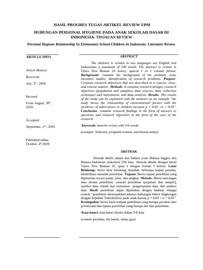 Kel 5 - Hasil Progres Literature Review - EPM BWI - Week-2 | PDF