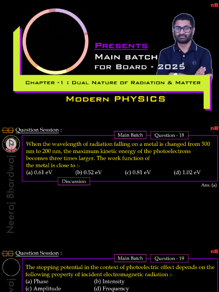 10-More Problems On Pee & Photons | PDF