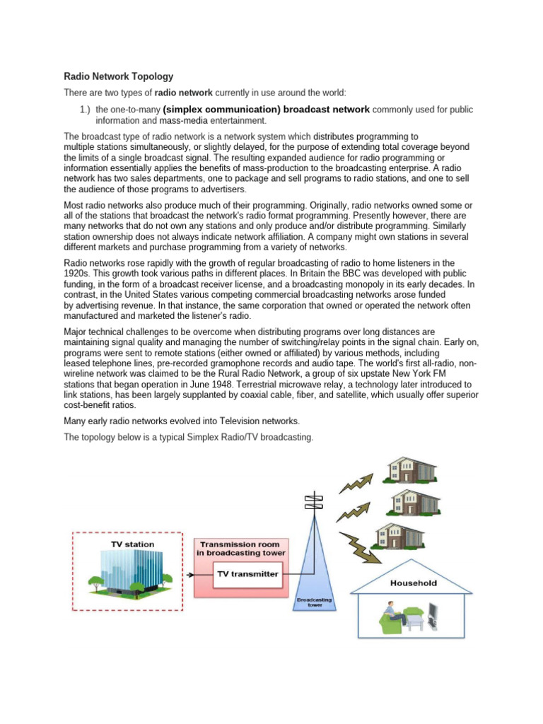 Radio Network Topology | PDF | Radio | Electronic Engineering