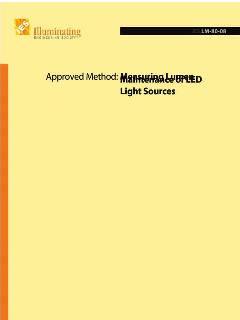 IES-LM-80-08_compress | PDF | Lighting | Light Emitting Diode