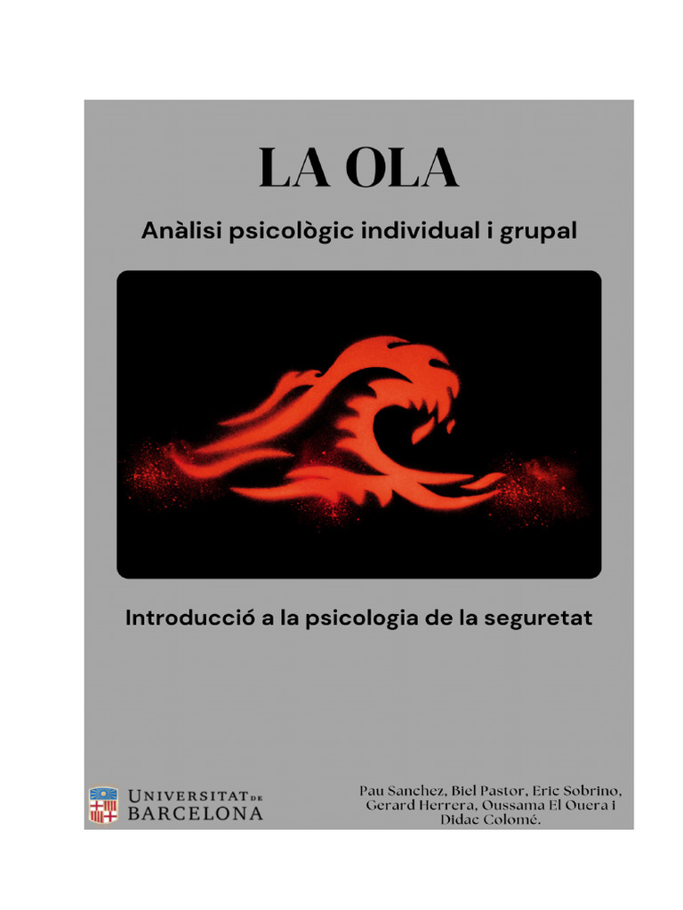 La Ola Trabajo | PDF