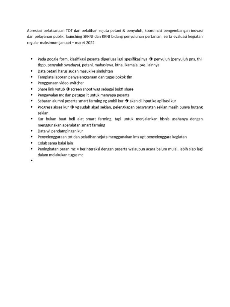 Catatan Lido MarApr2022 | PDF | Bisnis