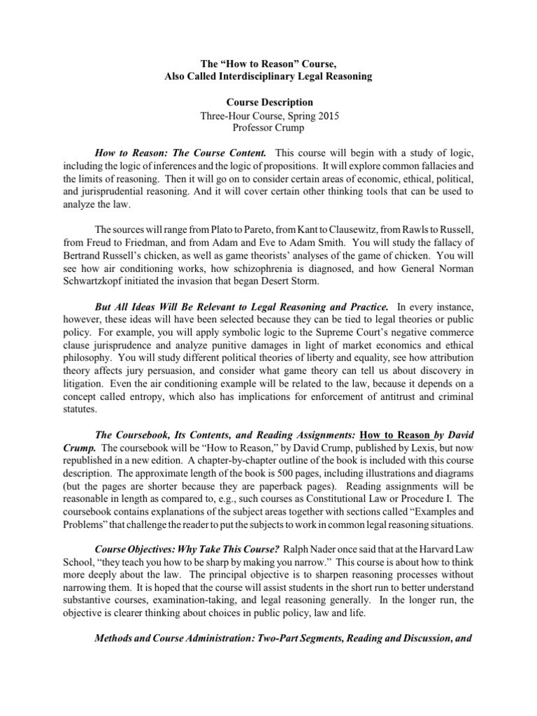 How to Reason | PDF | Logic | Reason