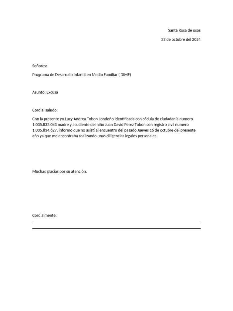 Carta 1 | PDF