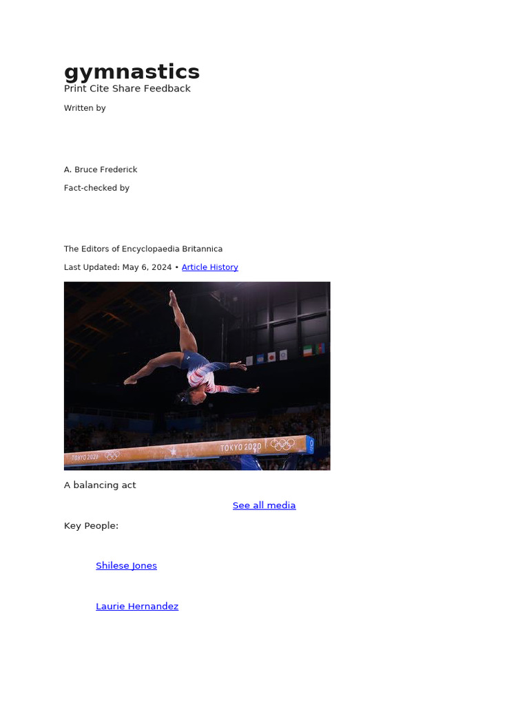 gymnastics | PDF | Gymnastics