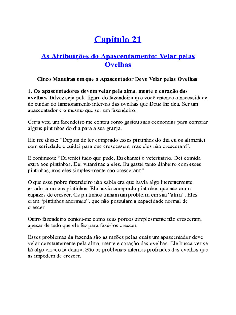 Velar Pelas Ovelhas | PDF