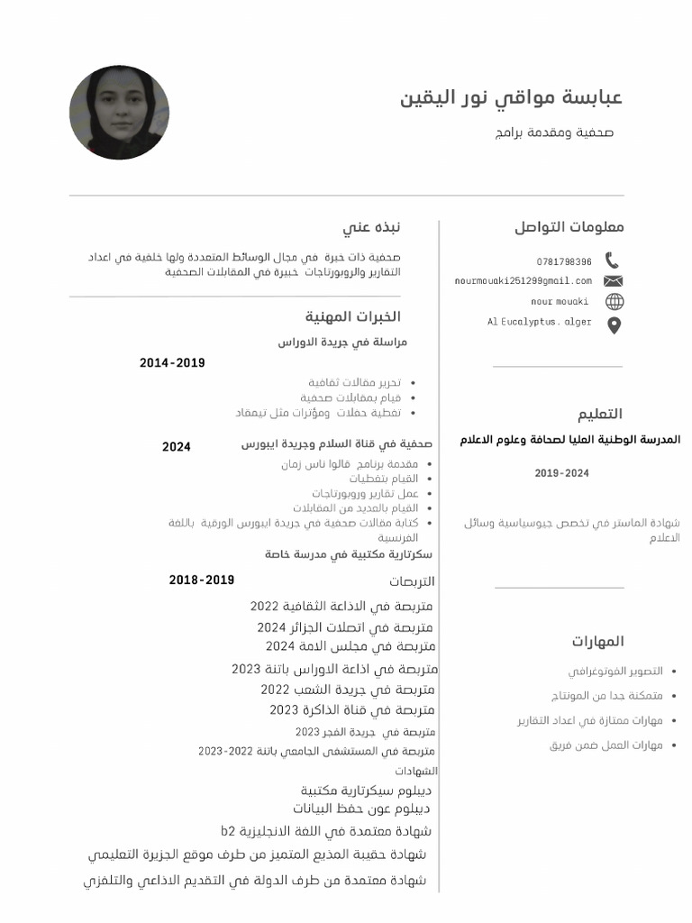 CV Nour | PDF