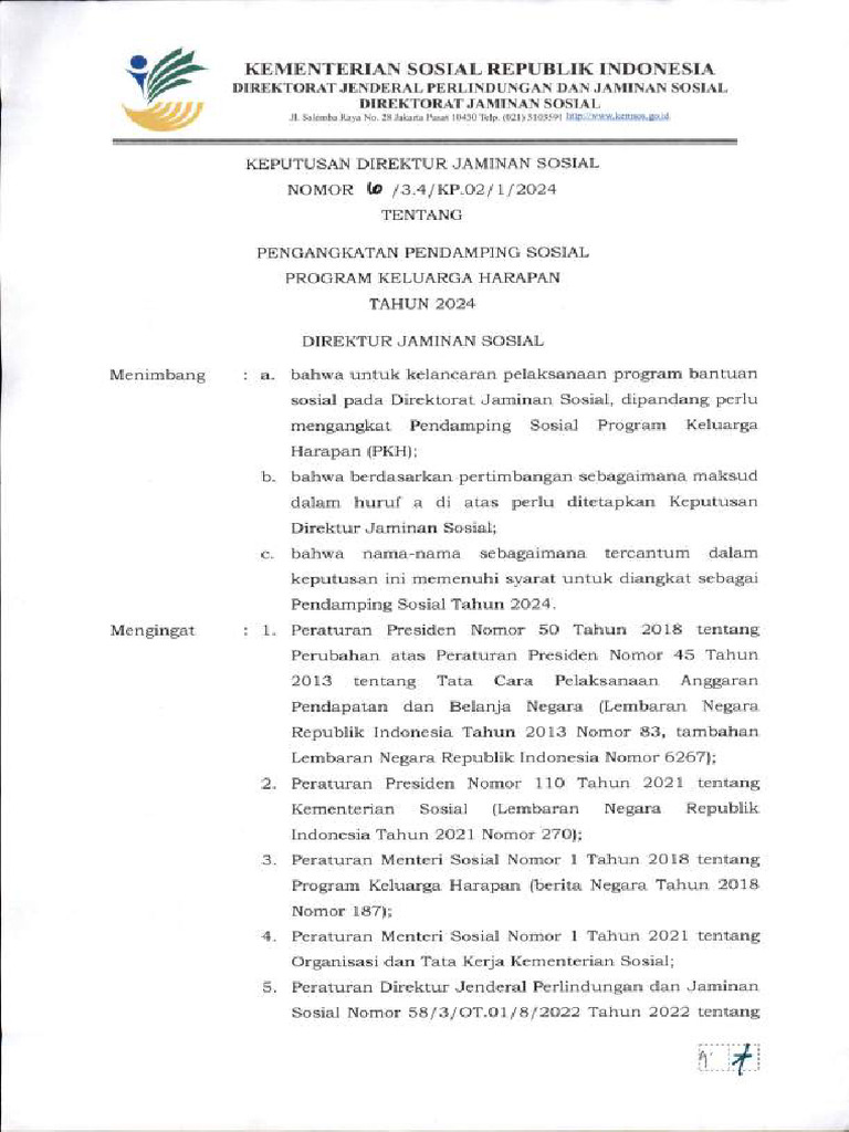 SK PDP 2024 - Revisi | PDF