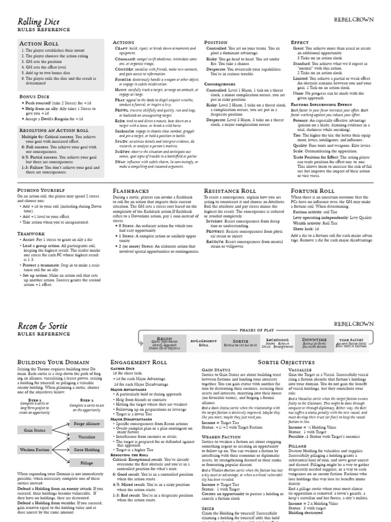 Action Roll and Flashback Mechanics | PDF