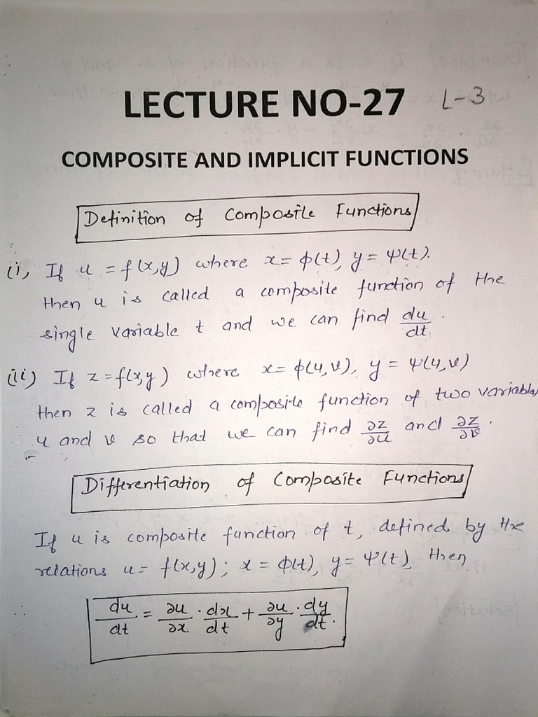 Composite Functions | PDF