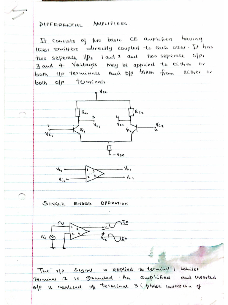 Differential Amplifier | PDF