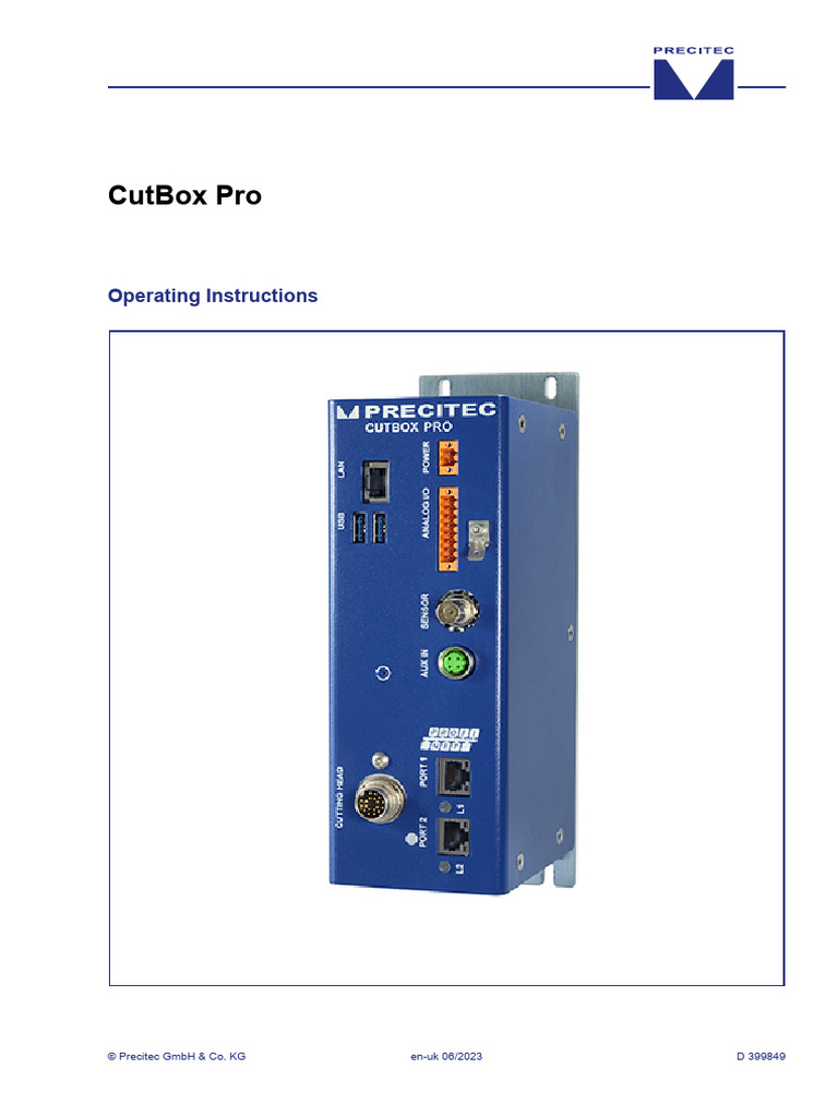 CutBoxPro PROFINET Manual en | PDF | Programmable Logic Controller ...
