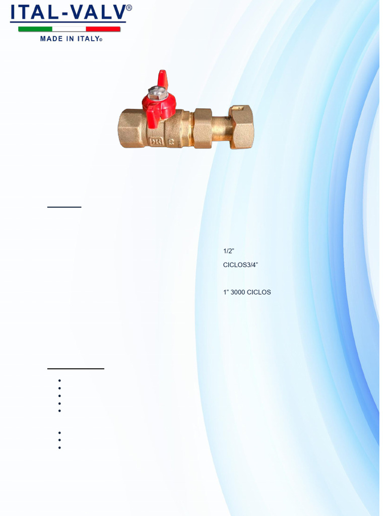 Valvulas Telescopicas de Bronce | PDF | Ingeniería mecánica
