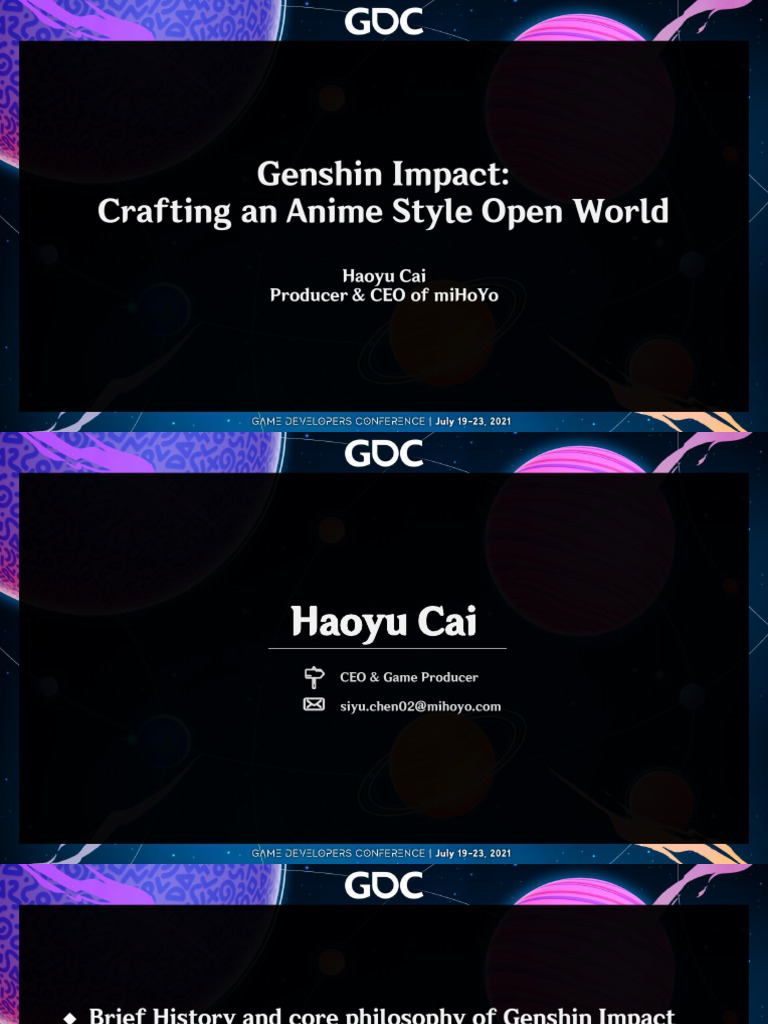 Genshin Impact: Insights from Haoyu Cai | PDF