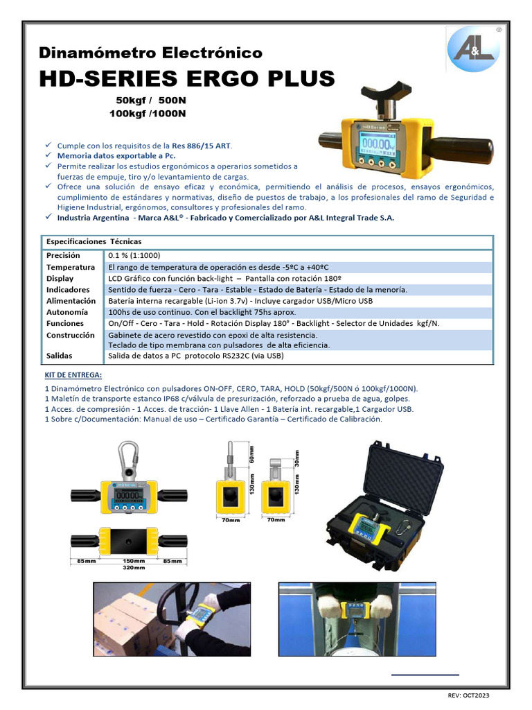 HD-SERIES-ERGO-PLUS-Ficha Tecnica | PDF