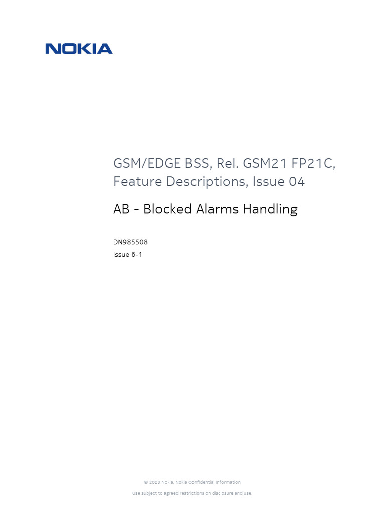 AB - Blocked Alarms Handling | PDF | Parameter (Computer Programming) | Information