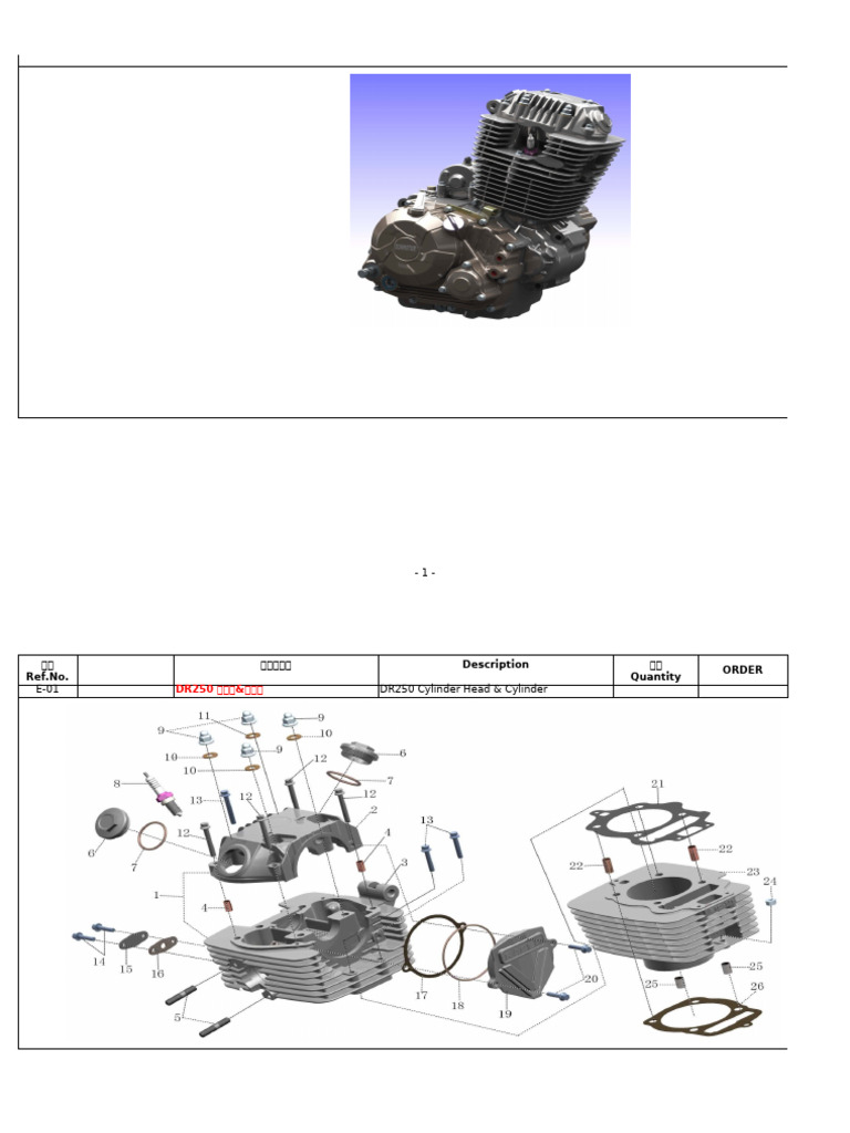 Castor Engine 300CC Catalogue | PDF