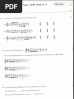 Music Theory Practice Papers 2023 Grade 2 | PDF