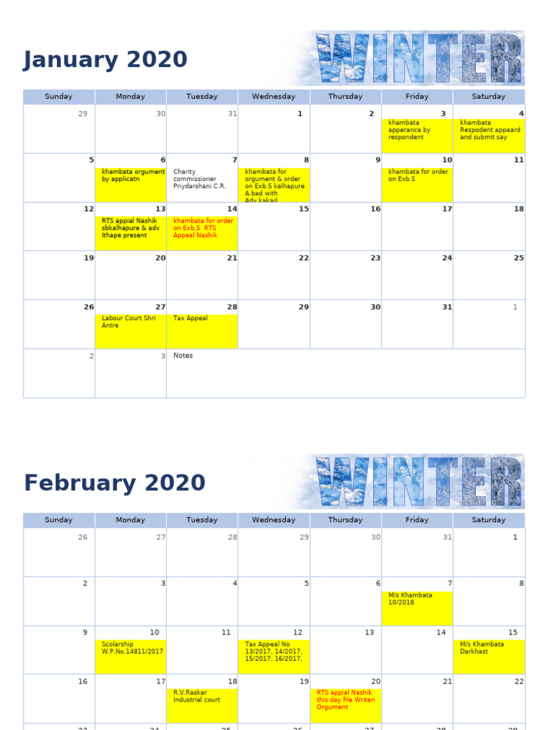 Calen 2020 | PDF