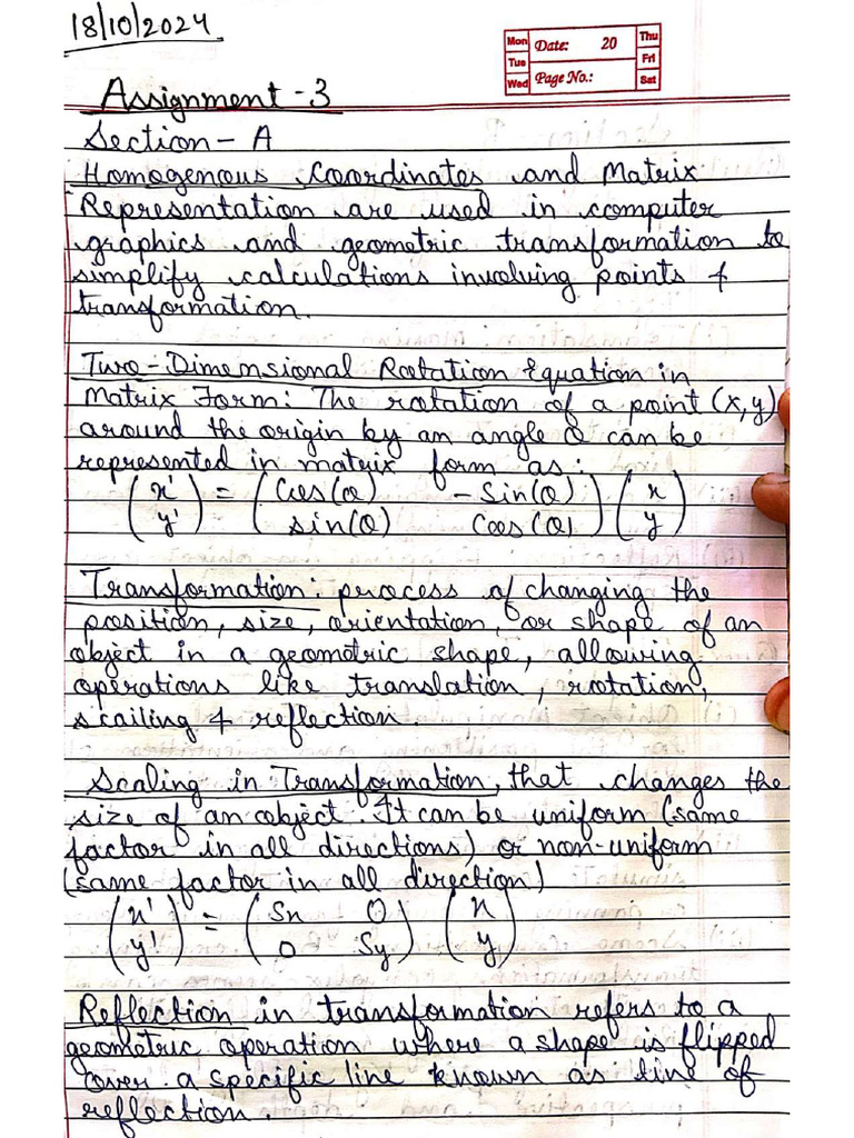 CG 3 Assignment - Compressed | PDF