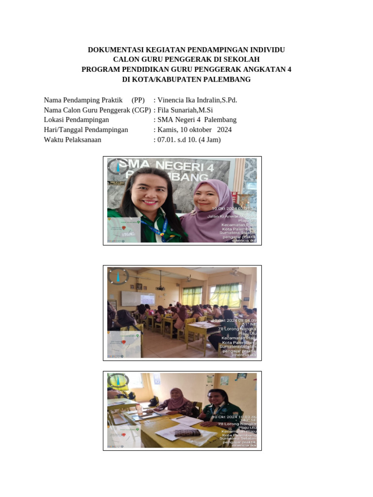 Contoh Format Dokumentasi | PDF | Karier & Perkembangan | Kesehatan Holistik