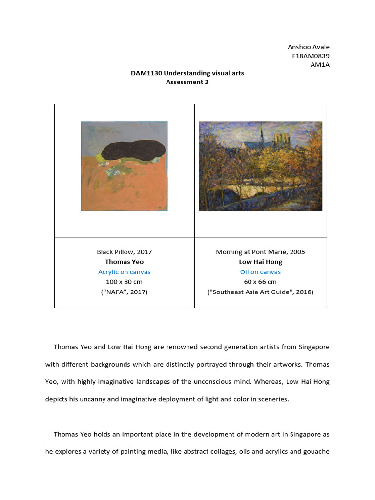 Visual Arts | PDF | Paintings | Impressionism