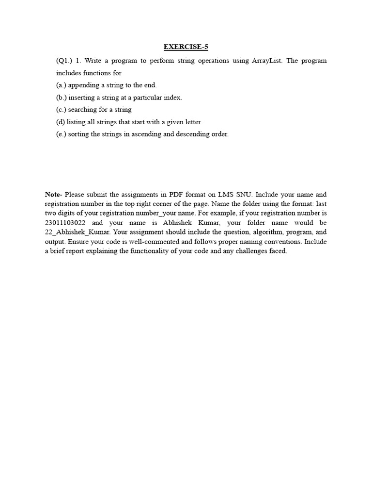 Exercise 5 | PDF | Technology & Engineering