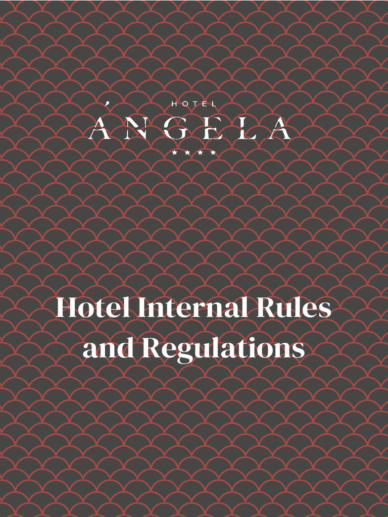 Eng - Hotel Internal Rules and Regulations - Angela - v2 2024 | PDF | Swimming | Hotel