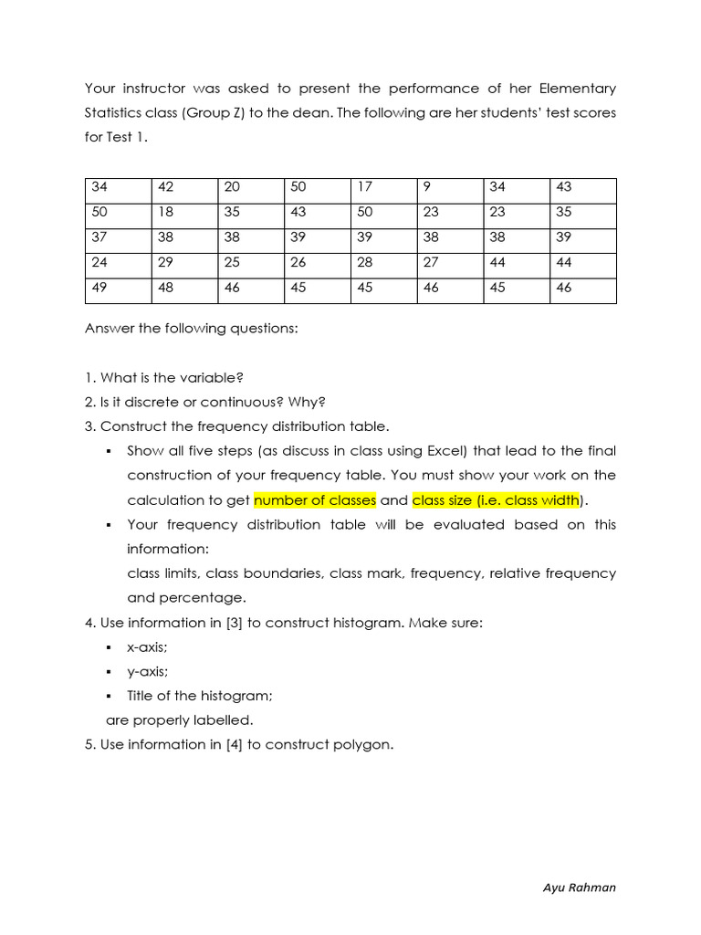 Frequency Table, Histogram, and Polygon | PDF | Teaching Methods ...