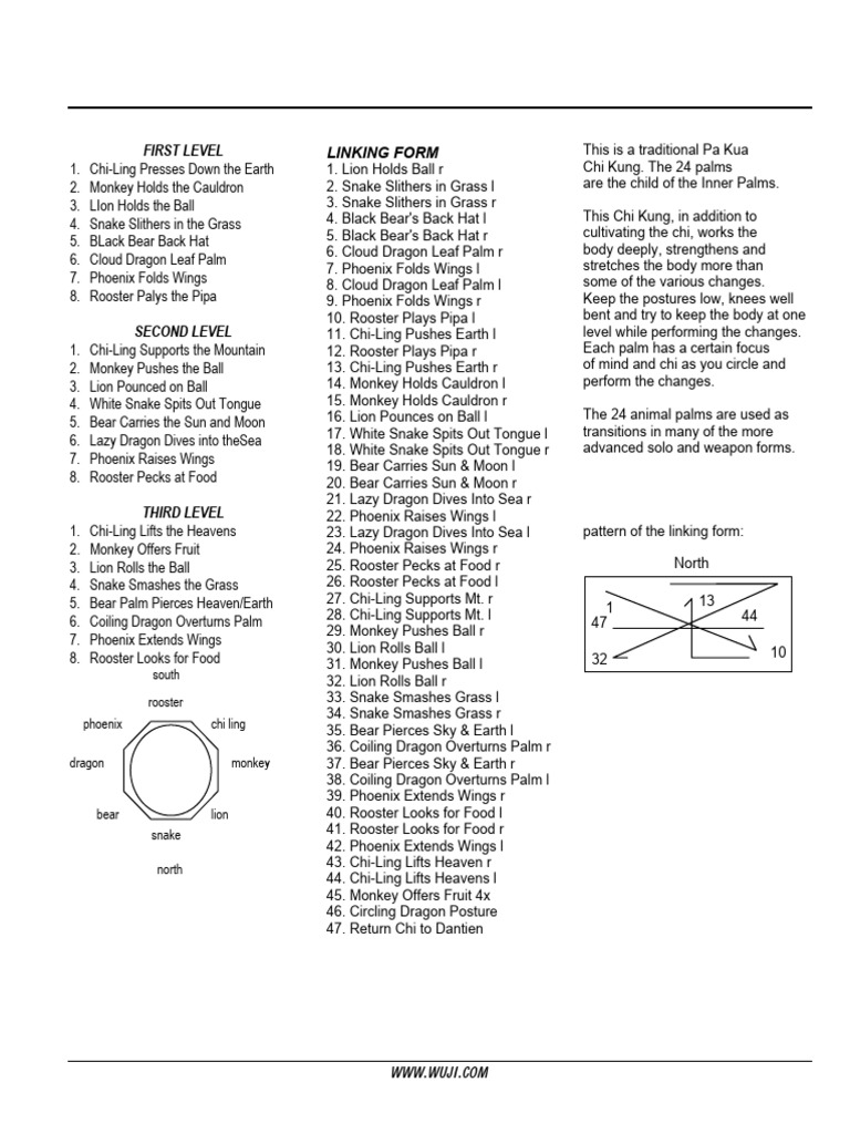 17 - Bagua 24 Animal Palms | PDF | Dragon