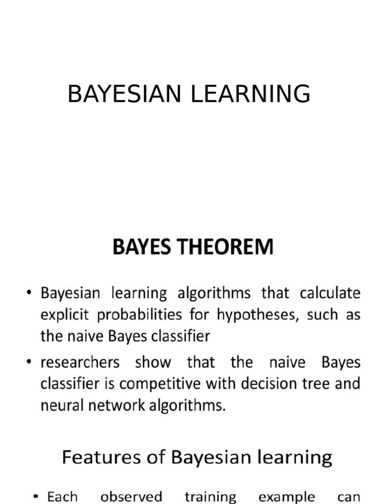 Bayesian Learning | PDF Bayesian Learning | PDF