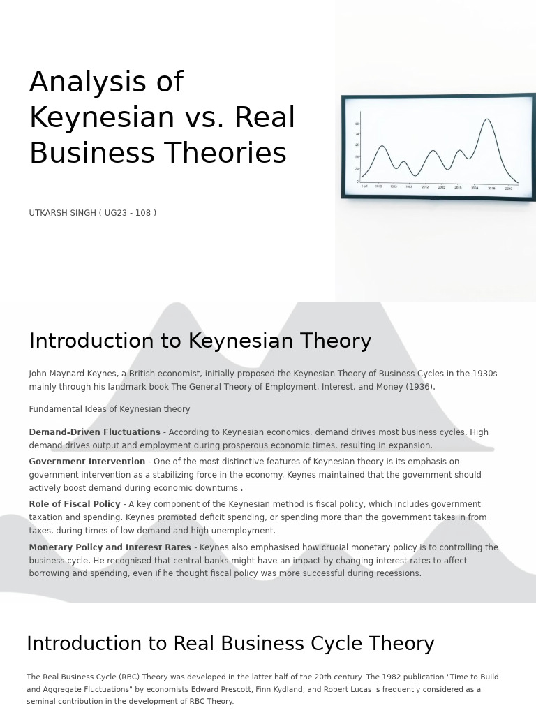Analysis of Keynesian Vs Real Business Theories | PDF | Keynesian ...