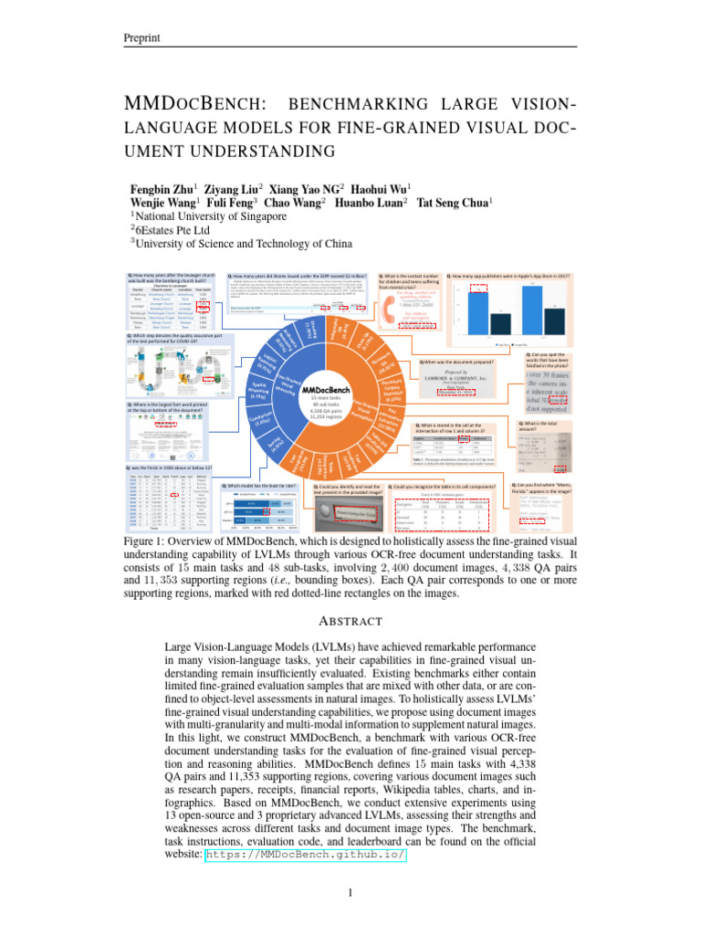 MMDOCBENCH Benchmarking Large Vision-Language Models For Fine-Grained Visual Document ...