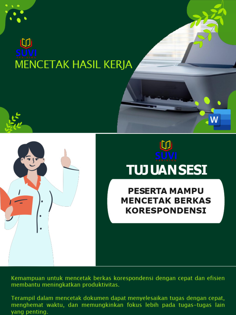 Langkah Mencetak Dokumen di Word | PDF