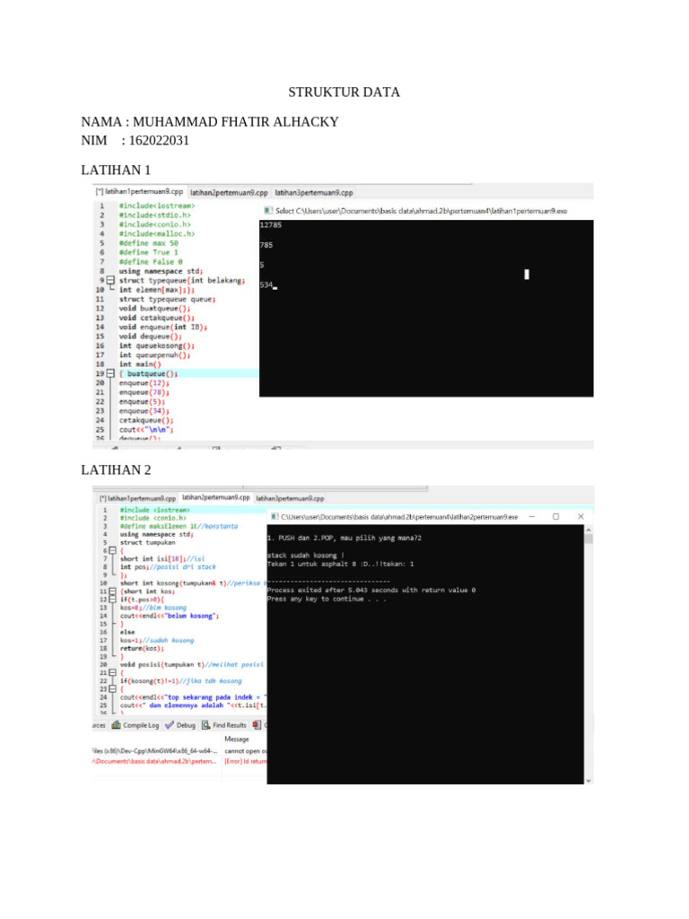 Struktur Data Pertemuan 9 | PDF