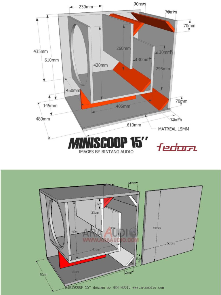 L-Ported or Miniscoop Box Plan D15 | PDF