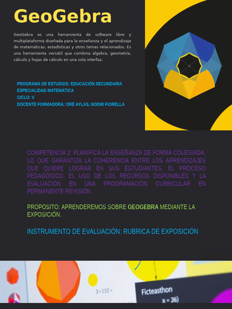 Geo Gebra | PDF | Geometría | Matemáticas