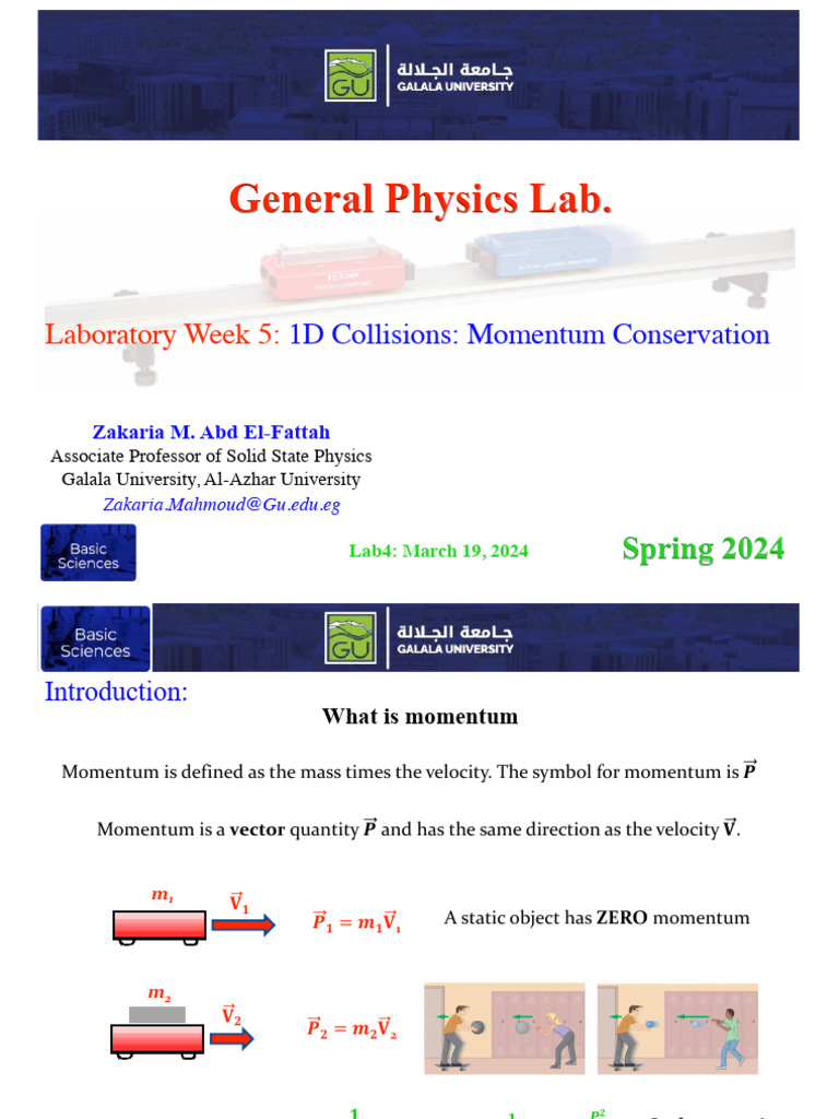 Lab4 Momentum Conservation Q1 33 | PDF | Momentum | Collision