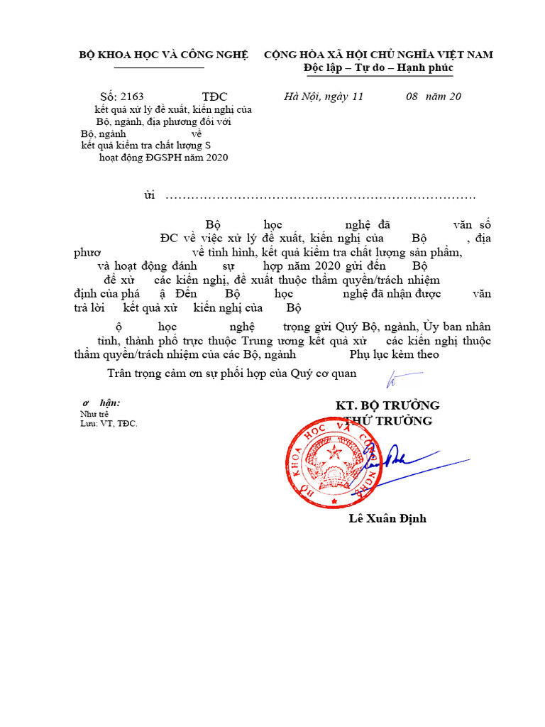 2163 BKHCN TĐC | PDF