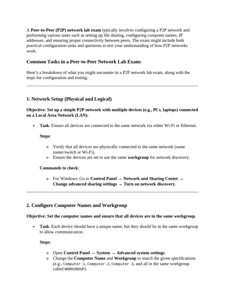 Peer to Peer | PDF | Ip Address | Computer Network