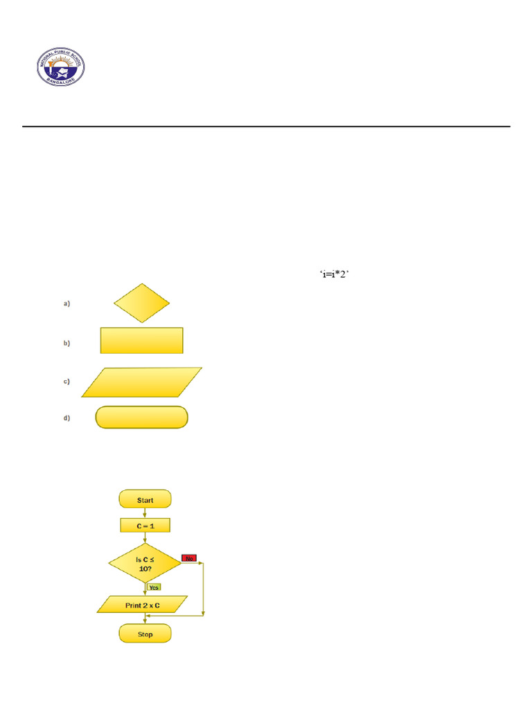 Grade6 RevisionWorksheet-1 2 | PDF | Algorithms | Computer Engineering