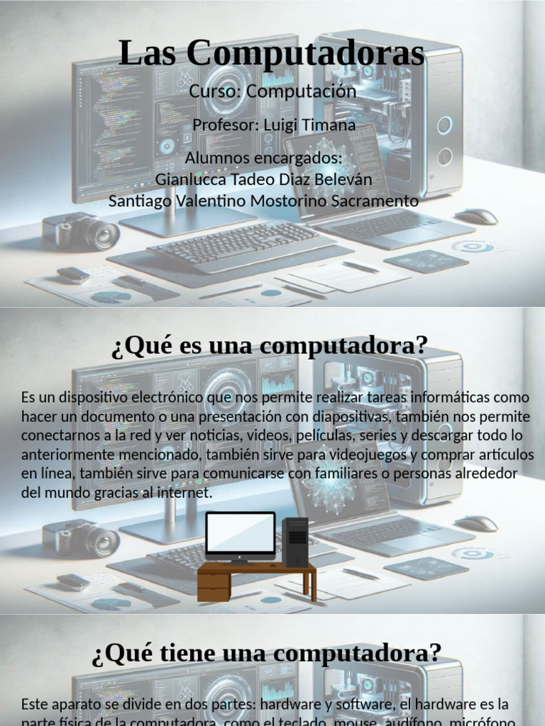 Introducción a las Computadoras | PDF | Tecnología