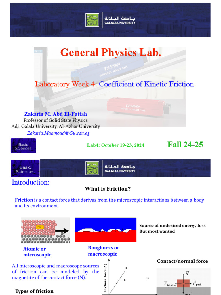 General_Physics_Lab_4 | PDF | Friction | Force